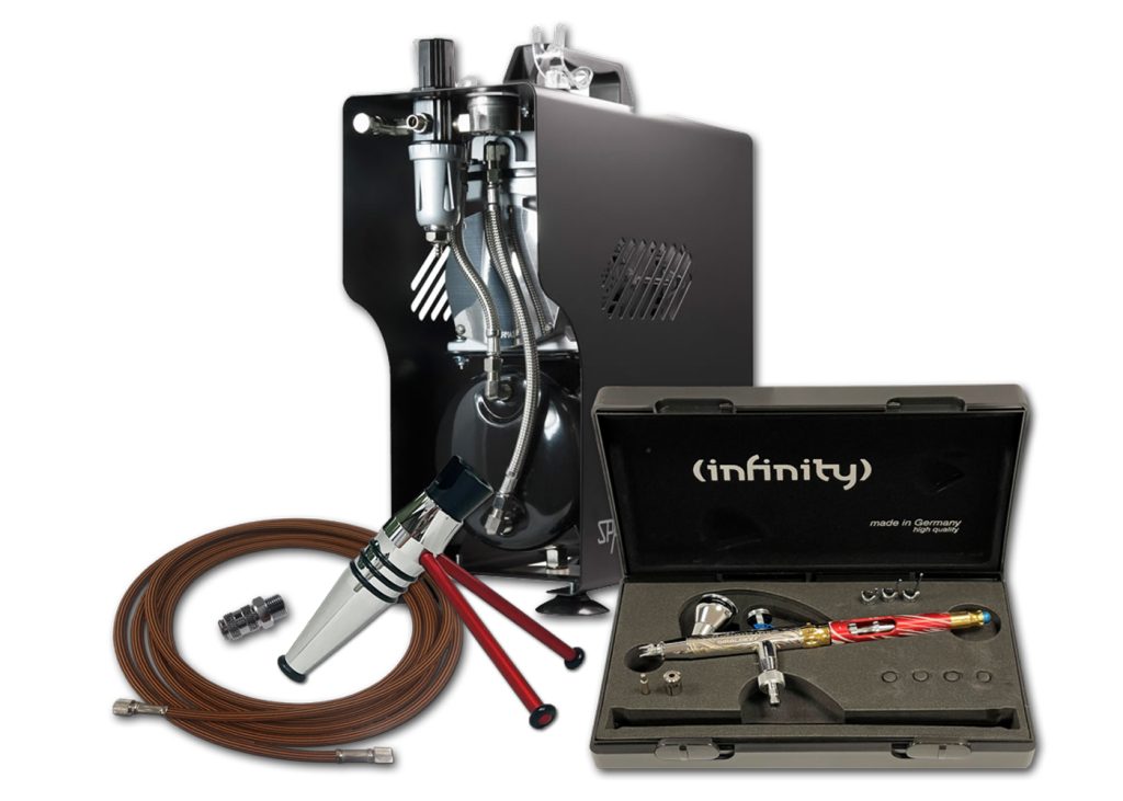 Pro Airbrushing Kit with Harder & Steenbeck Giraldez Infinity CRplus 0 ...