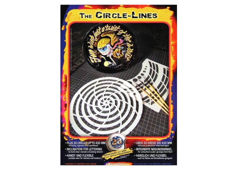 Light Speed Stencils - Circle Lines - Everything Airbrush