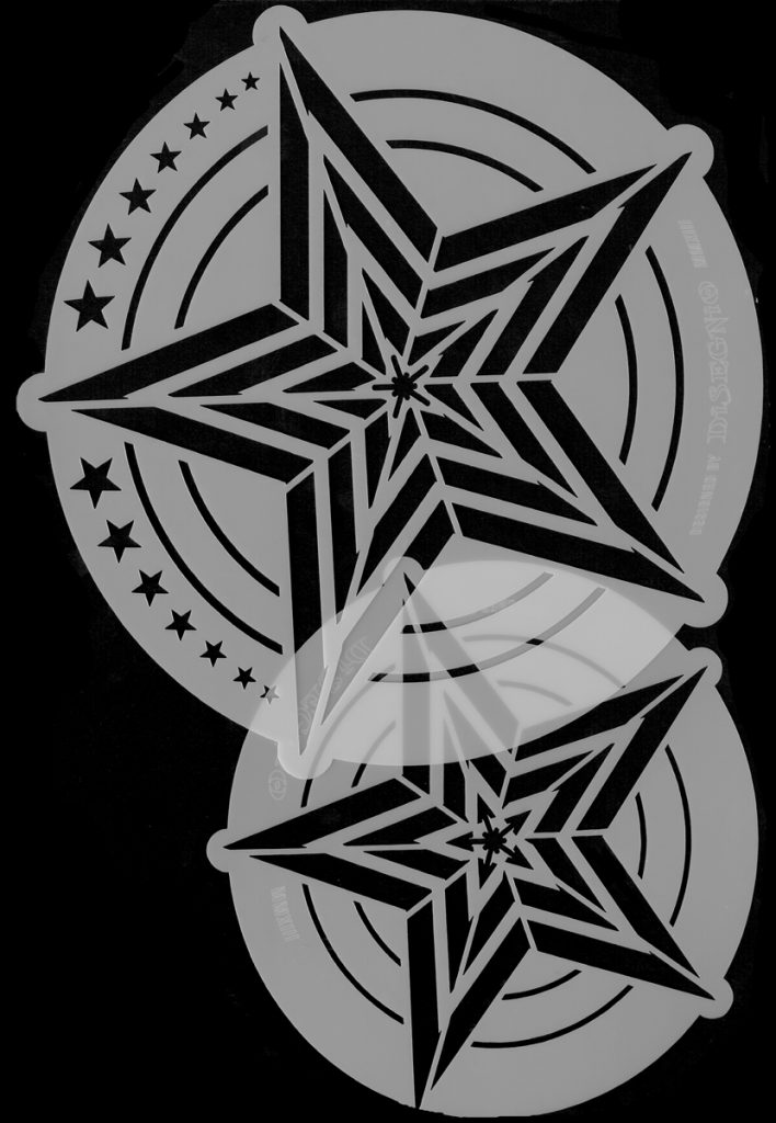 Harder & Steenbeck: Light Speed Stencils - Star Tool - Everything Airbrush