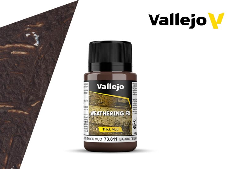 Vallejo Weathering FX - Brown Thick Mud (40ml) - Everything Airbrush