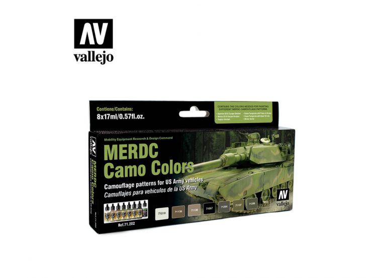 Vallejo Model Air Paint Set - MERDC Camo Colors - Everything Airbrush