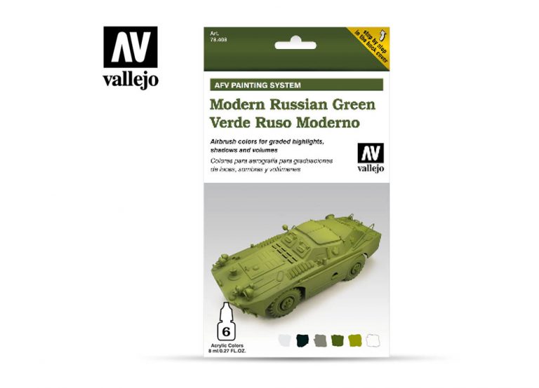 Vallejo AFV Armour Set - Modern Russian Green - Everything Airbrush