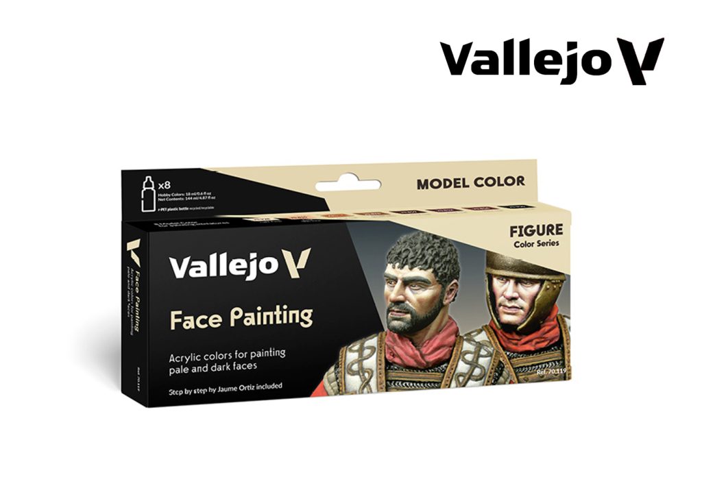 Vallejo Model Color Paint Set - Face Painting (8 x 18ml) - Everything ...