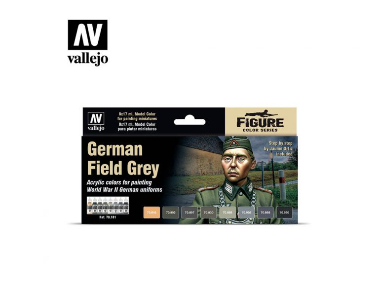 Vallejo Model Color Paint Set - German Field Grey - Everything Airbrush
