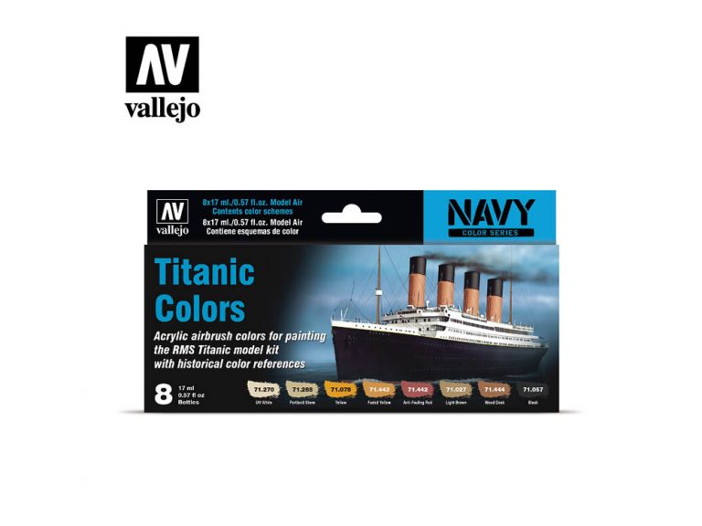 Vallejo Model Air Paint Set - Titanic Colors - Everything Airbrush