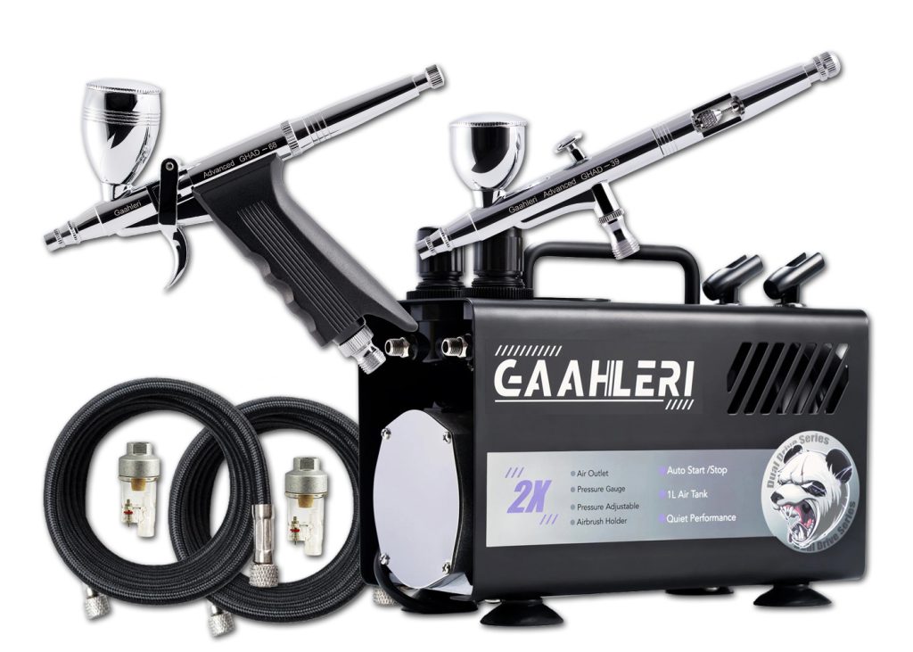 Gaahleri GT-918 Compressor with GHAD-39 & GHAD-68 Airbrush Kit ...