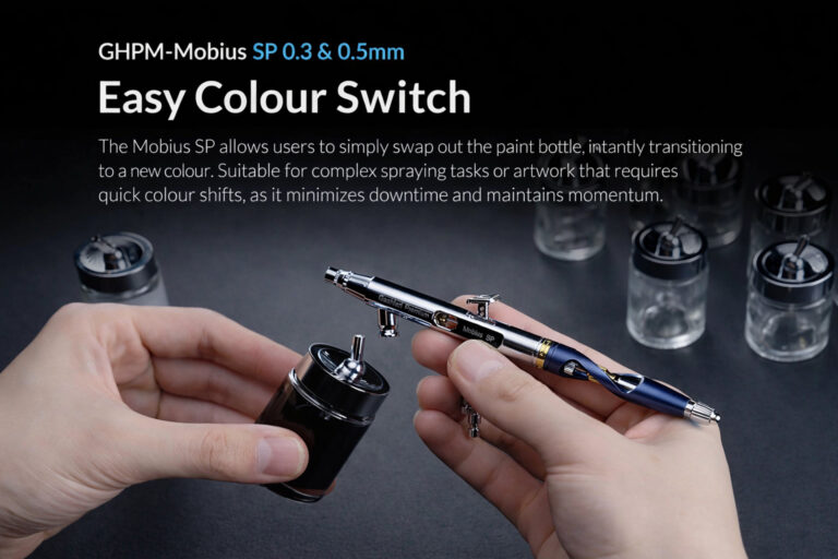 Gaahleri Premium Series - GHPM Mobius SP Suction Feed Airbrush (0.3 & 0 ...
