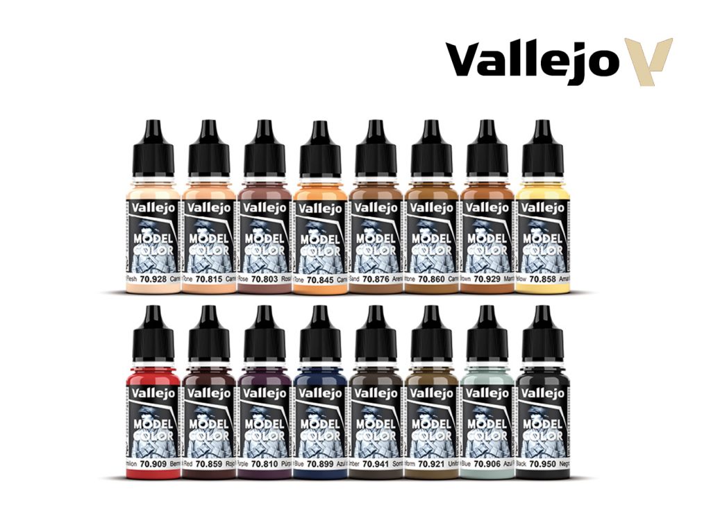 Vallejo Model Color Paint Set - Face & Skin Tones (16 x 18ml ...