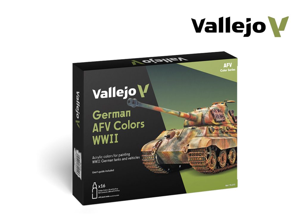 Vallejo Model Color Paint Set - German AFV Colors WWII (16 x 18ml ...
