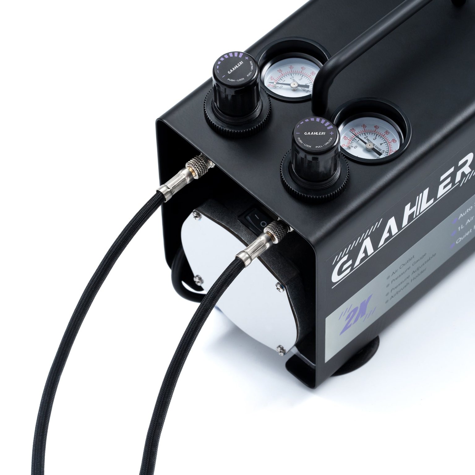 Gaahleri Dual Drive Series: GT-918 Airbrush Compressor with 1 Litre ...
