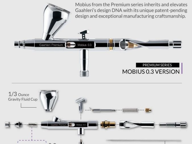 Gaahleri Premium Series - GHPM Mobius Airbrush (0.3mm) - Everything ...