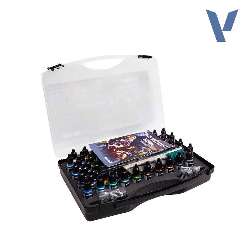 Vallejo True Metallic Metal Paint Kit - Full Collection in Carry Case ...