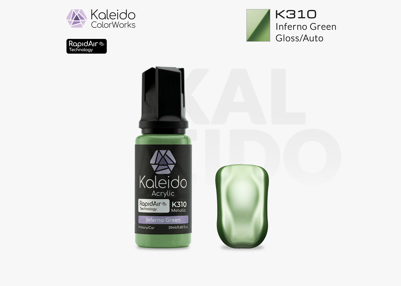 Kaleido ColorWorks: K310 - Inferno Green (20ml) - Everything Airbrush
